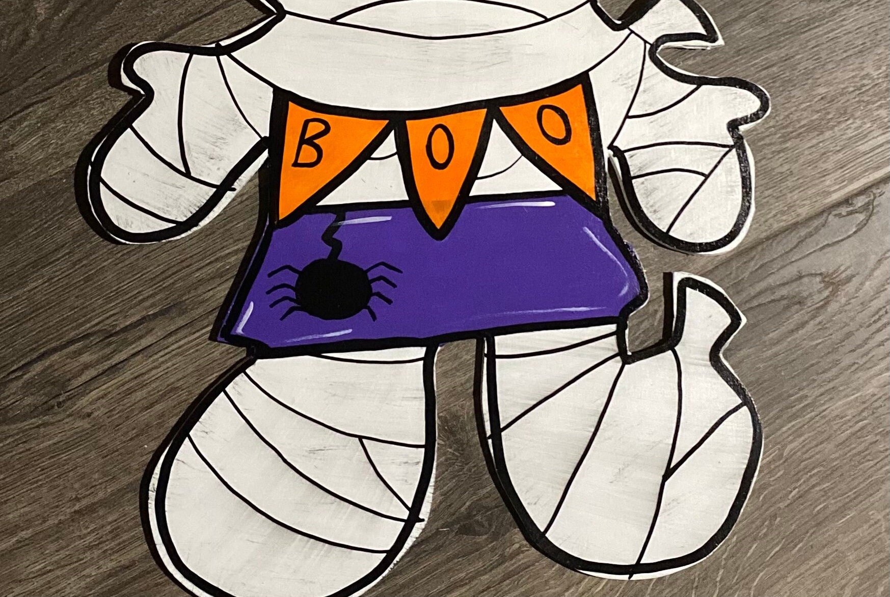 Mummy Door Hanger - Halloween Door Decor - Boo Door Sign - Fall Porch ...