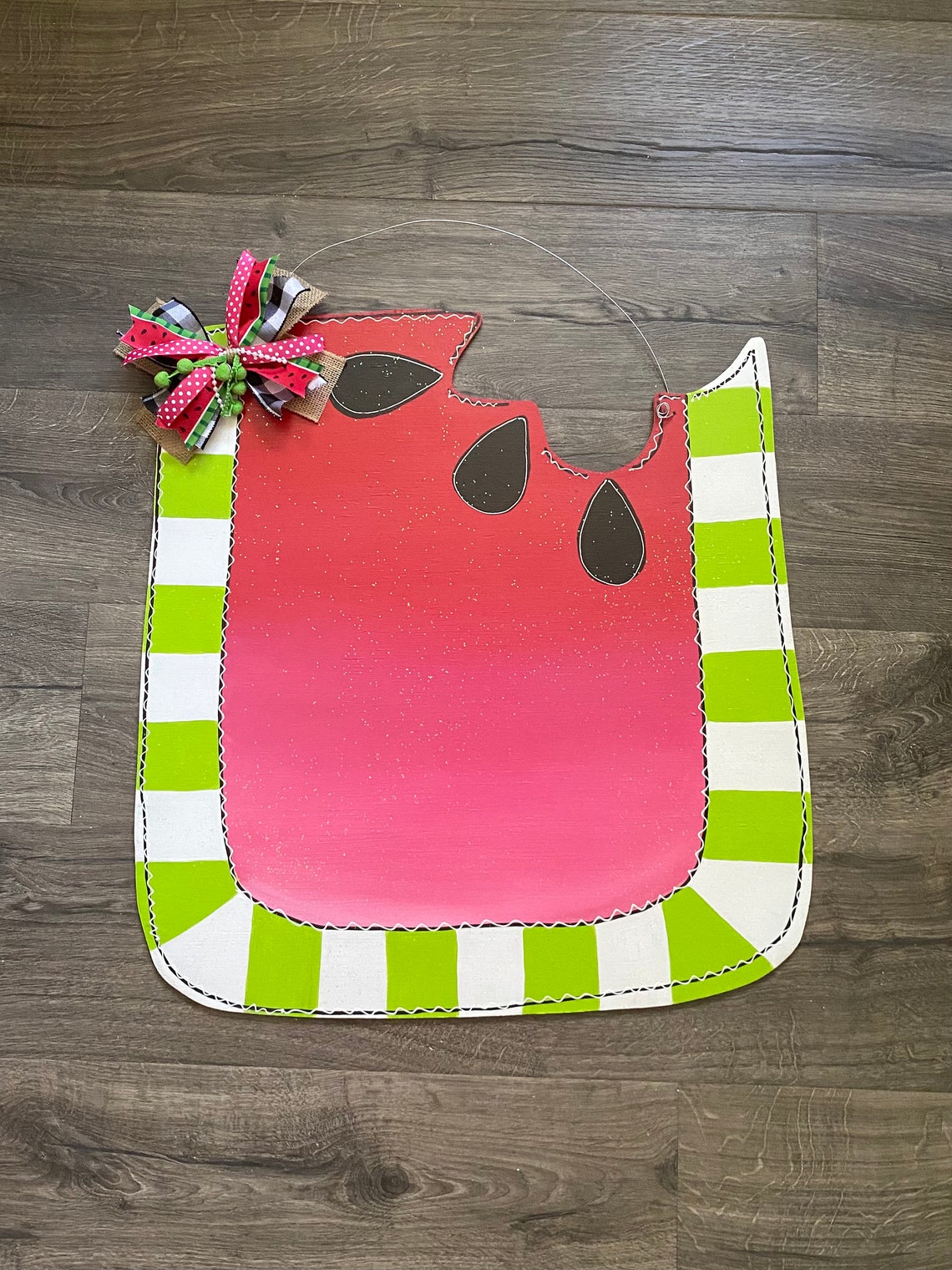 Watermelon Door Hanger Watermelon Door Sign Summer Porch - Etsy