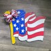 Patriotic Door Hanger American Flag Door Sign USA Decor Fourth of July ...