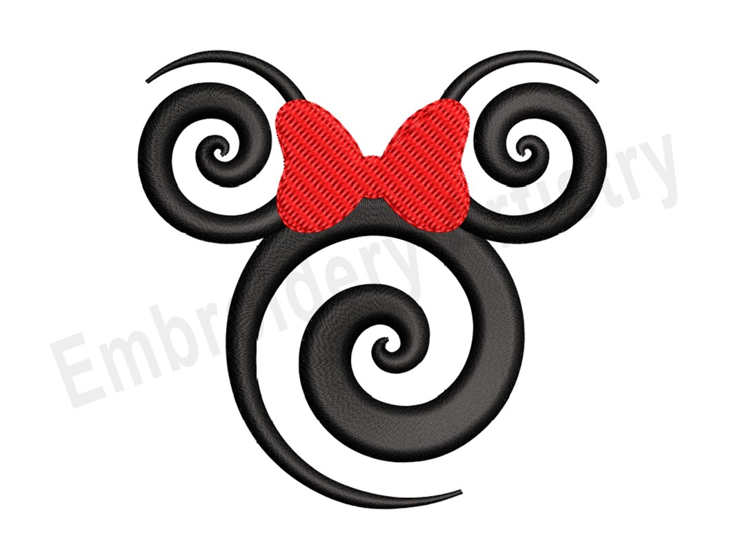 Girl Mouse Head Embroidery Design. Girl Mouse Embroidery File. Machine ...