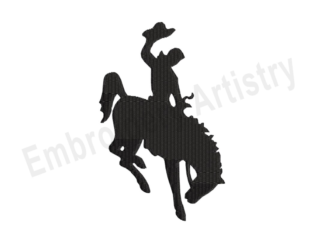 Cowboy Embroidery Design. Horse Embroidery File. Retro Cowboy Machine ...