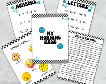 Morning Menu Pages Blue Ocean Calendar Pages Homeschool Morning Menu ...