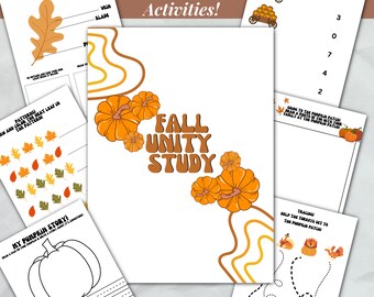 Homeschool Fall Unit Study Bundle Learning Pack Fall Education Simply ...