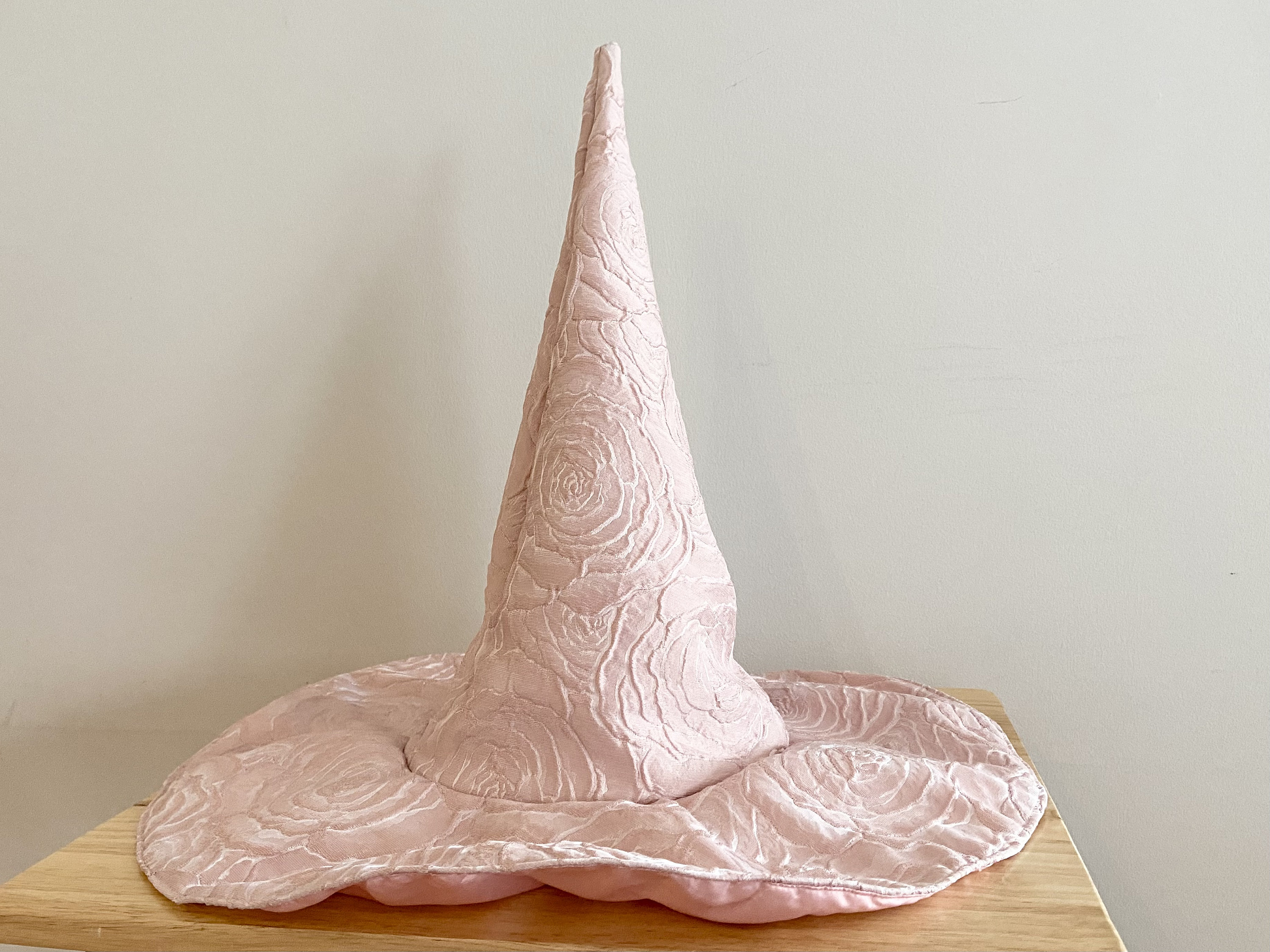 Bespoke Luxury Pink Rose Wizard Hat Handmade Witch Hat - Etsy
