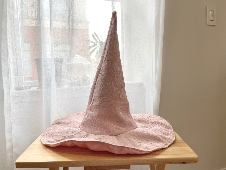 Bespoke Luxury Pink Rose Wizard Hat Handmade Witch Hat - Etsy