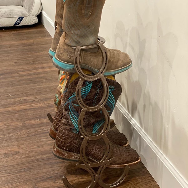 Horseshoe Boot Rack - Etsy