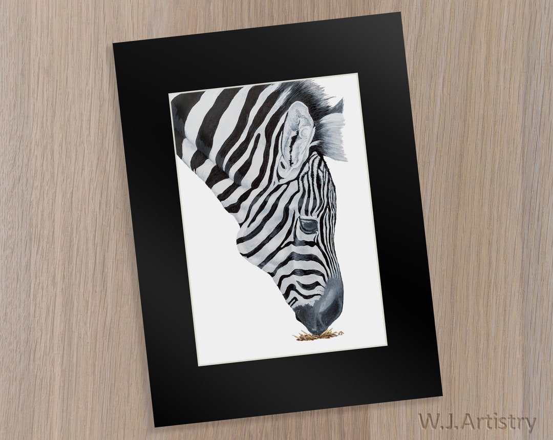 Zebra Print Wall Art Print Animal Print Zebra Art Gift for - Etsy