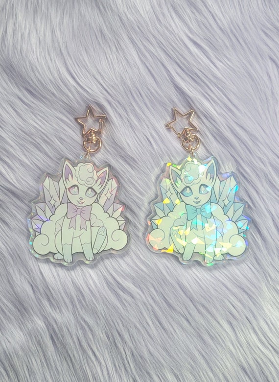Shiny Alolan Vulpix Acrylic Keychain | Etsy