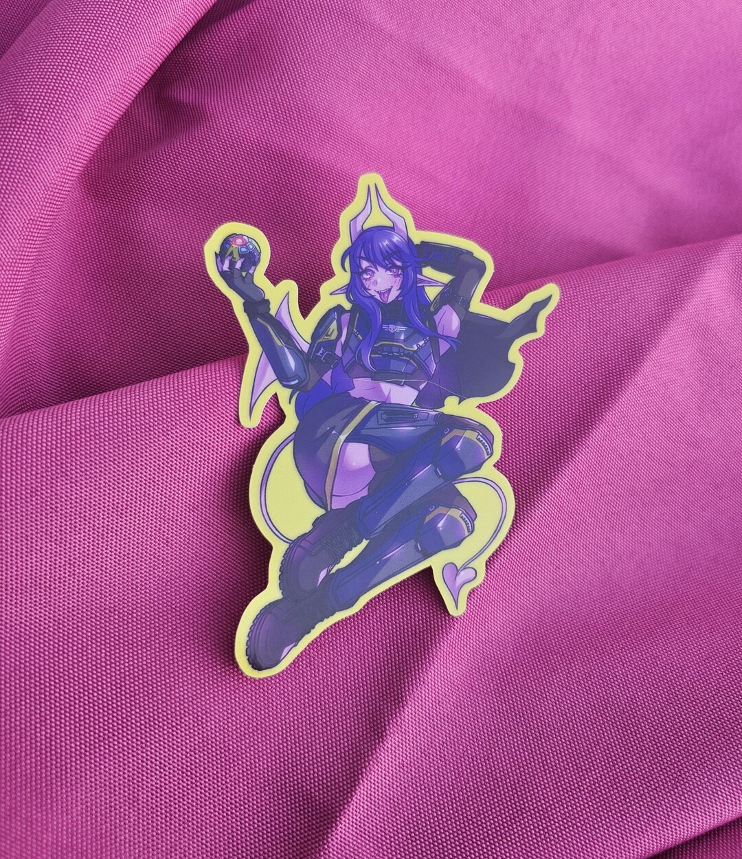 Helldiver Pink Vinyl Sticker - Etsy