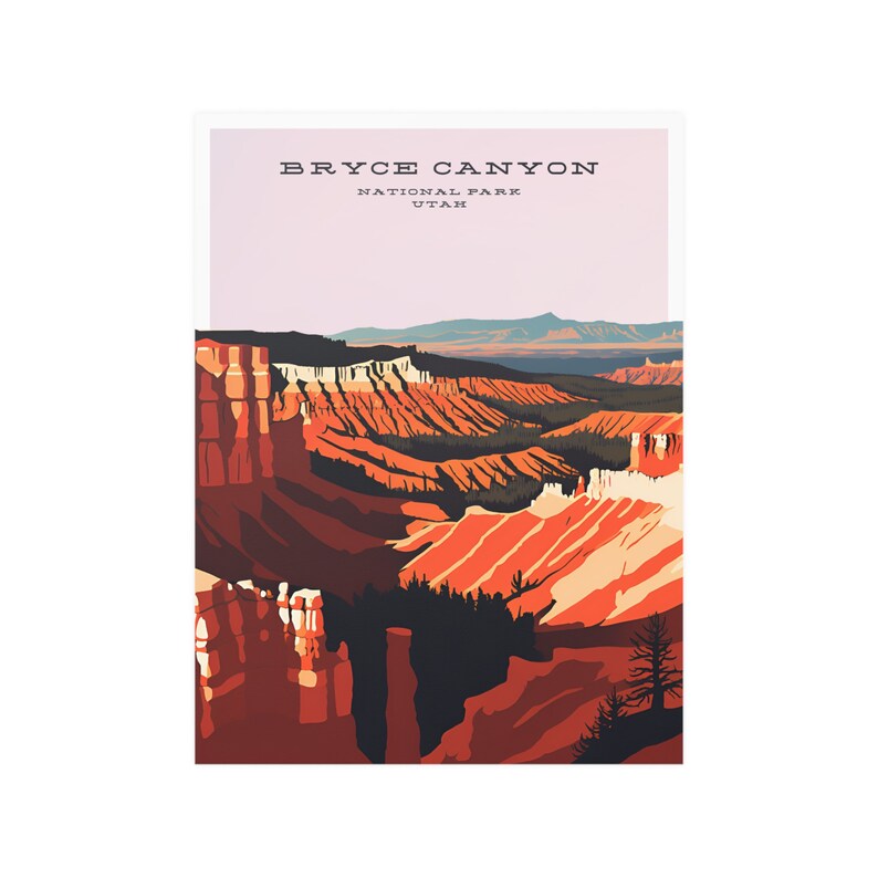 Bryce Canyon National Park | Aesthetic Poster 18" X 24" - Etsy