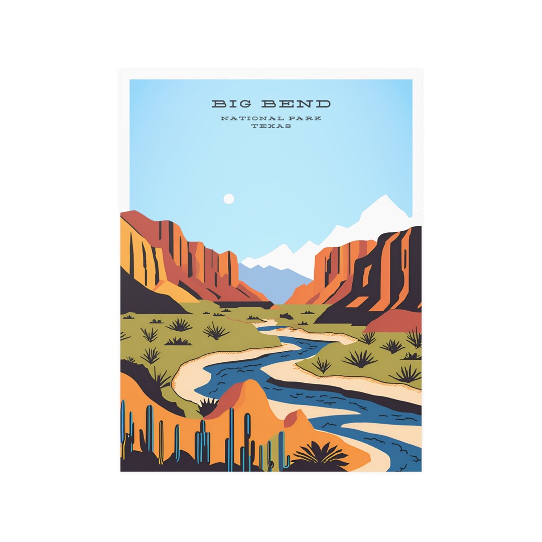 Big Bend National Park | Aesthetic Poster 18" X 24" - Etsy