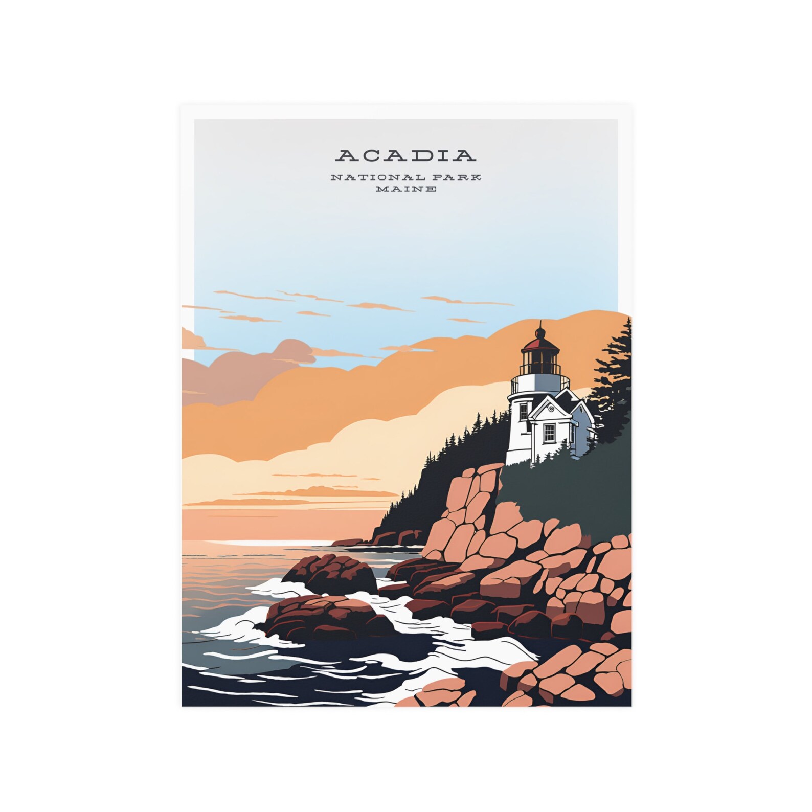 Acadia National Park | Aesthetic Poster 18" X 24" - Etsy