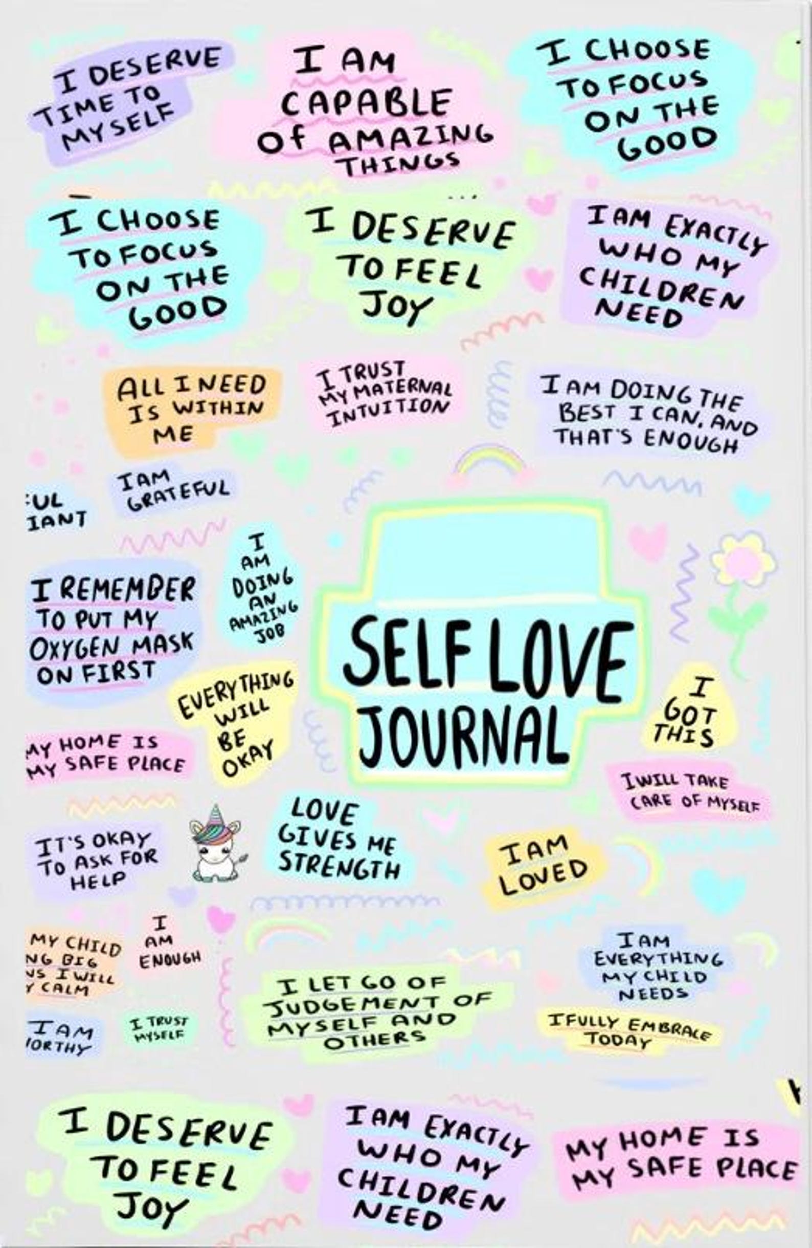 Self Love Light Blue Journal, Notebook, Diary, Brain Dump, Logbook ...