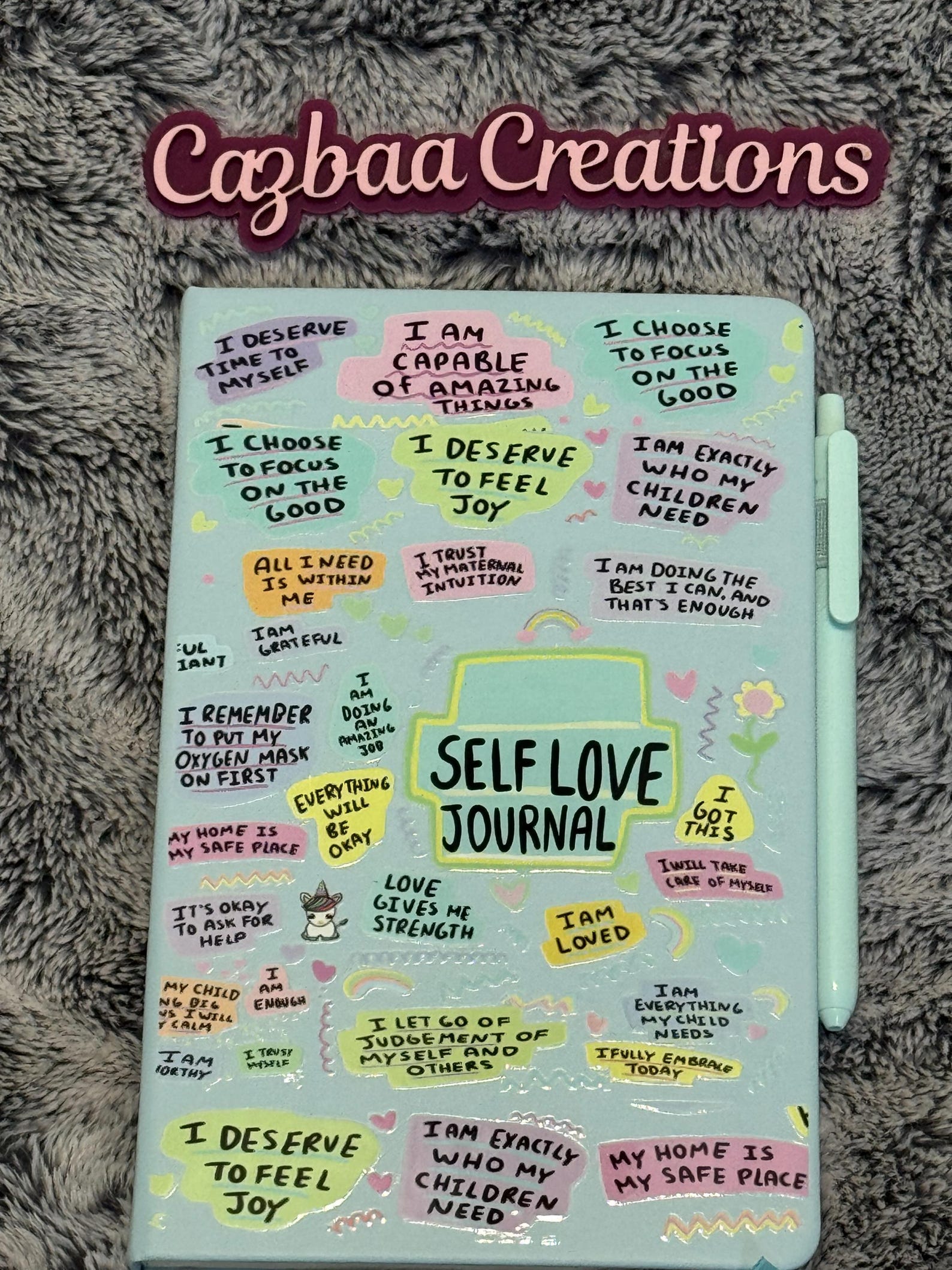 Self Love Light Blue Journal, Notebook, Diary, Brain Dump, Logbook ...