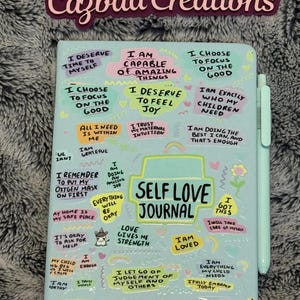 Self Love Light Blue Journal, Notebook, Diary, Brain Dump, Logbook ...