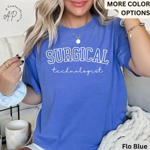 Surgical Technologist Comfort Colors® Retro T-shirt, Surgical Tech ...