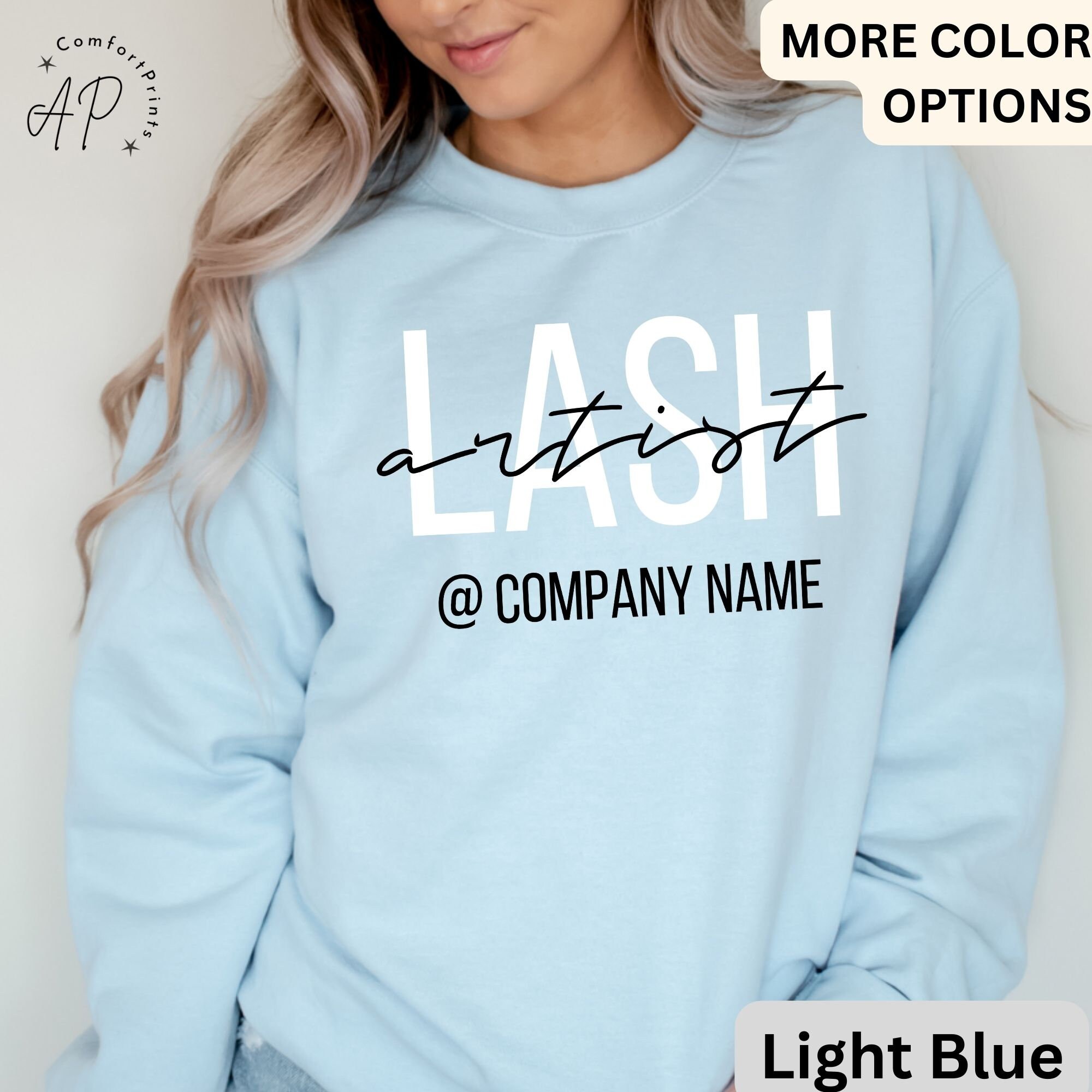 Custom Lash Artist Sweatshirt, Personalized Lash Boss Sweater, Eyelash ...