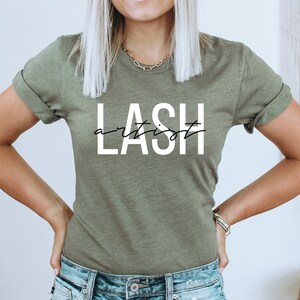 Lash Artist Shirt, Lash Boss T-shirt, Eyelash Extension Tee, Lash Tech ...
