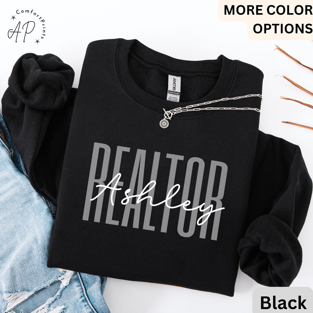 Personalized Realtor Sweatshirt: Real Estate Agent Gift - Etsy