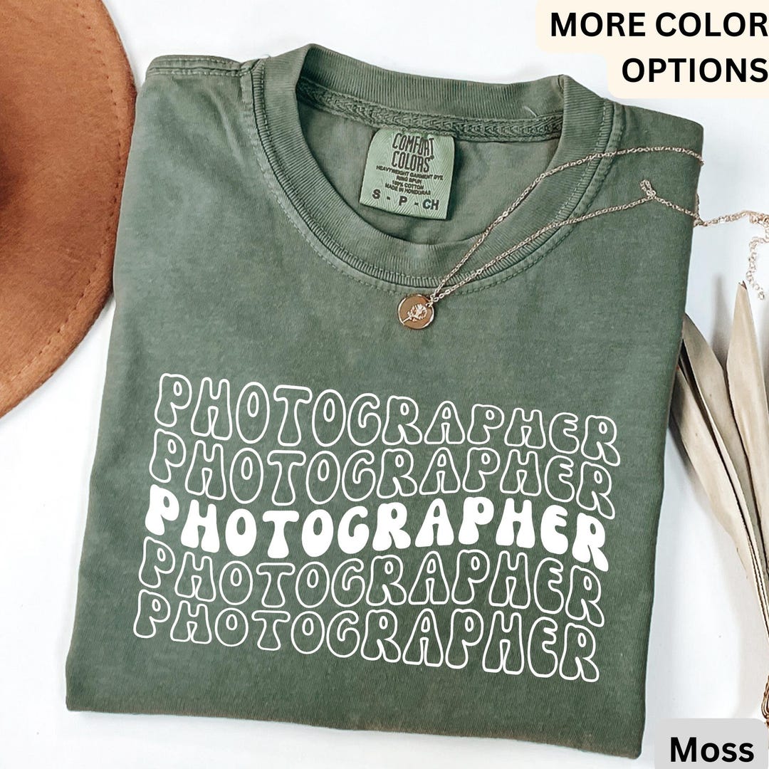 Photographer Retro Comfort Colors® Shirt, Photography Lover T-shirt ...