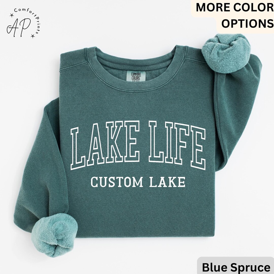 Personalized Lake Life Sweatshirt, Custom Lake House Sweater, Lake ...