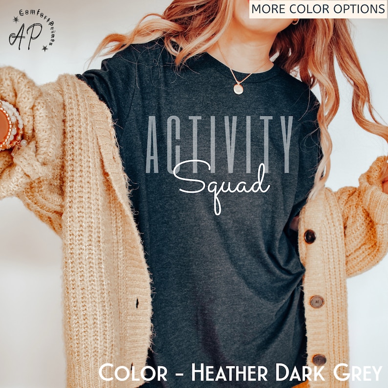 Activity Squad Shirt Activity Assistant T-shirt Activity - Etsy
