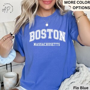 Boston Massachusetts Comfort Colors® Shirt, Boston MA T-shirt ...