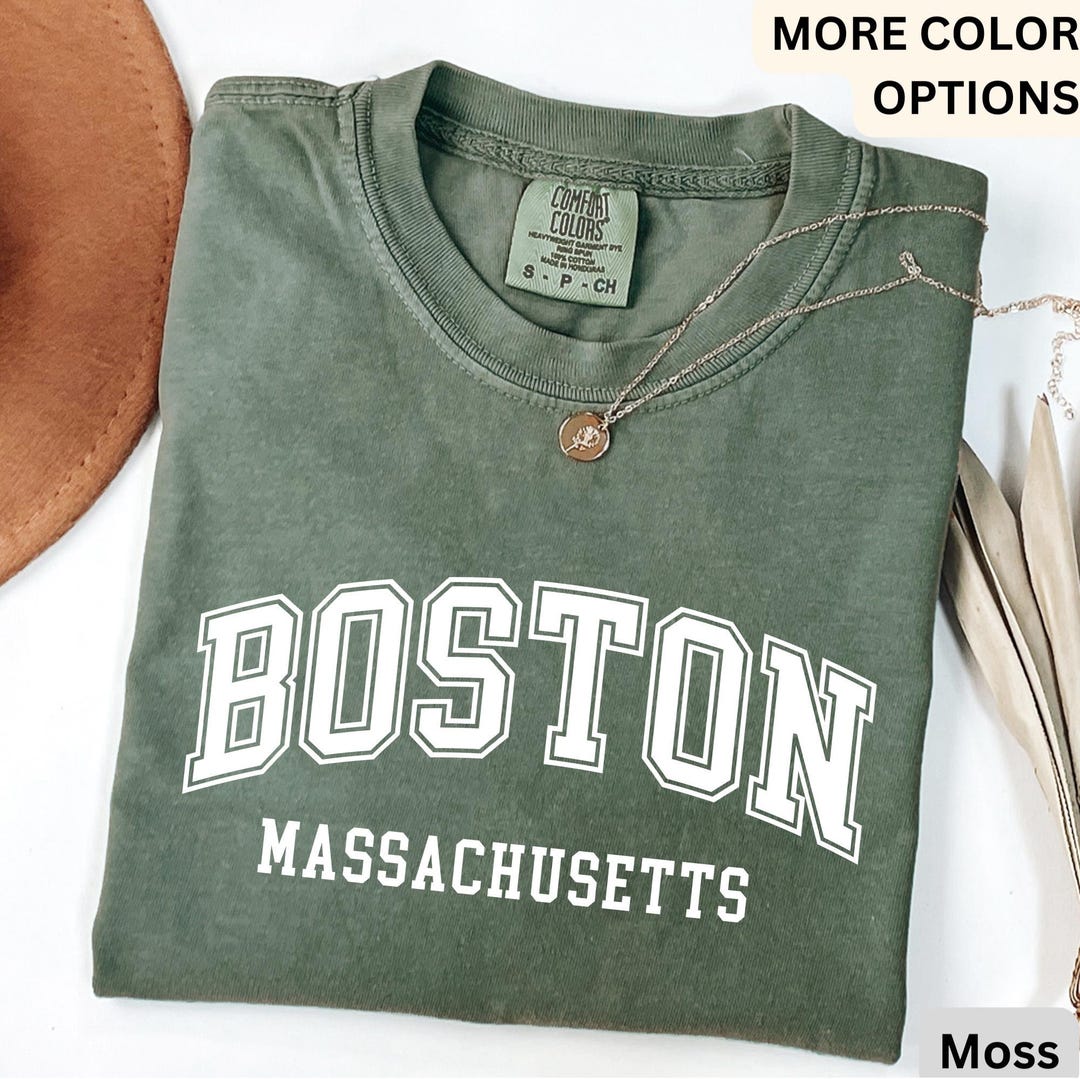 Boston Massachusetts Comfort Colors® Shirt, Boston MA T-shirt ...
