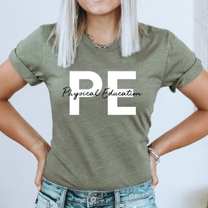 Physical Education PE Teacher Shirt, Phys Ed Teacher T-shirt, Gift for ...