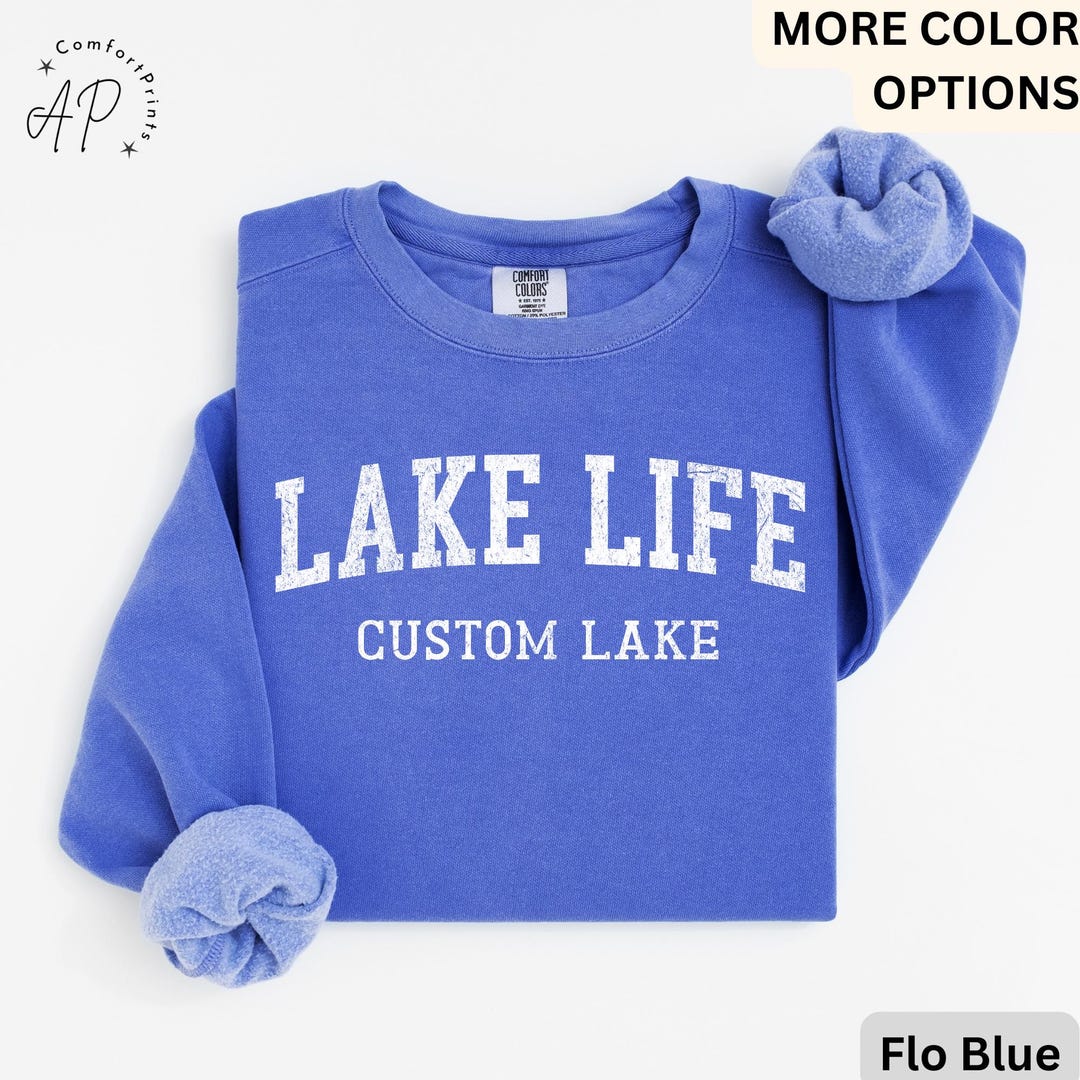 Personalized Lake Life Sweatshirt, Custom Lake House Sweater, Lake ...
