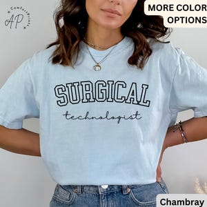 Surgical Technologist Comfort Colors® Retro T-shirt, Surgical Tech ...