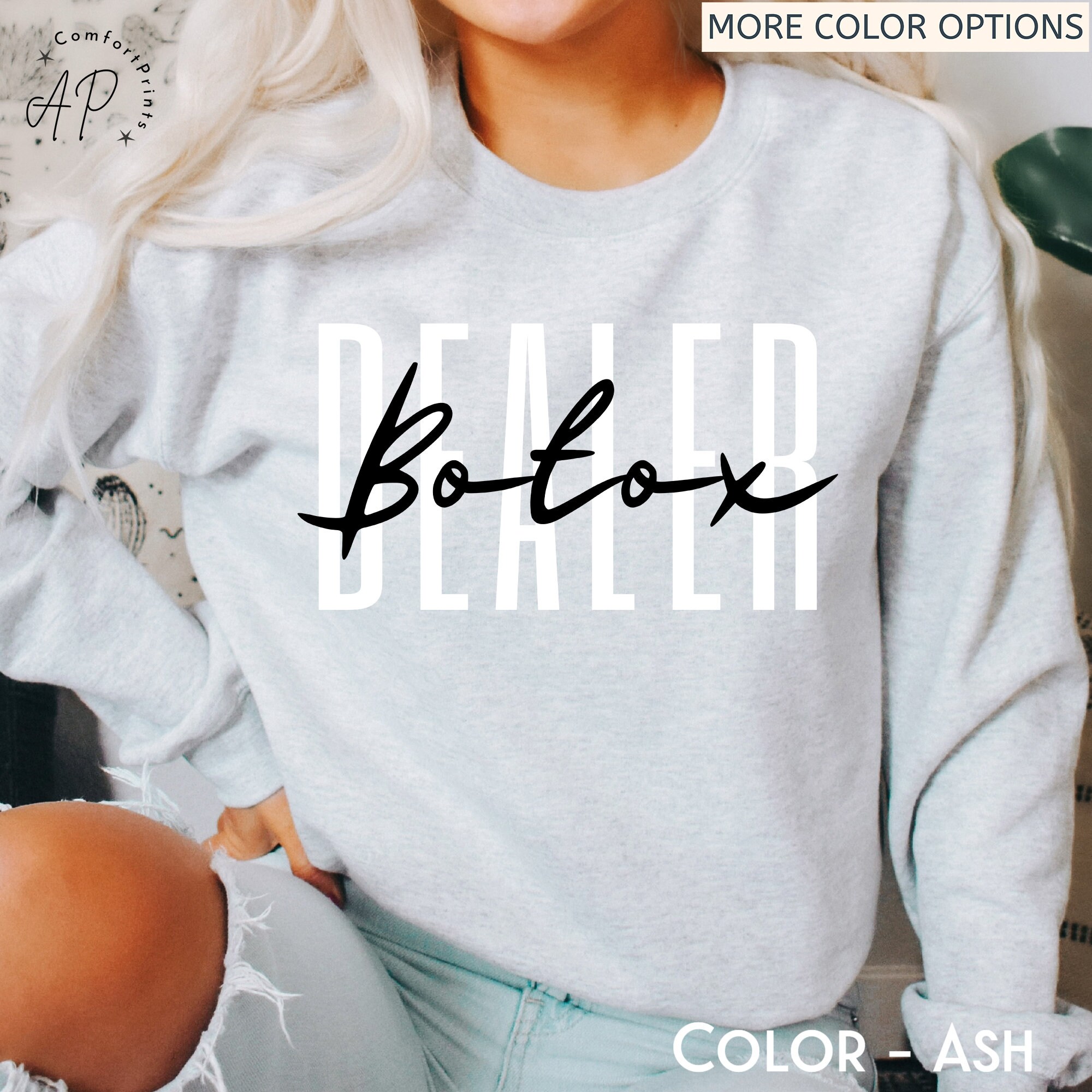 Botox Dealer Sweatshirt Skincare Dealer Sweater Aesthetic - Etsy