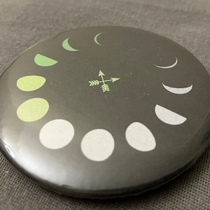 Subtle LGBTQ+ Pride Flag Inspired Lunar Phase Moon Button Pins: Trans ...