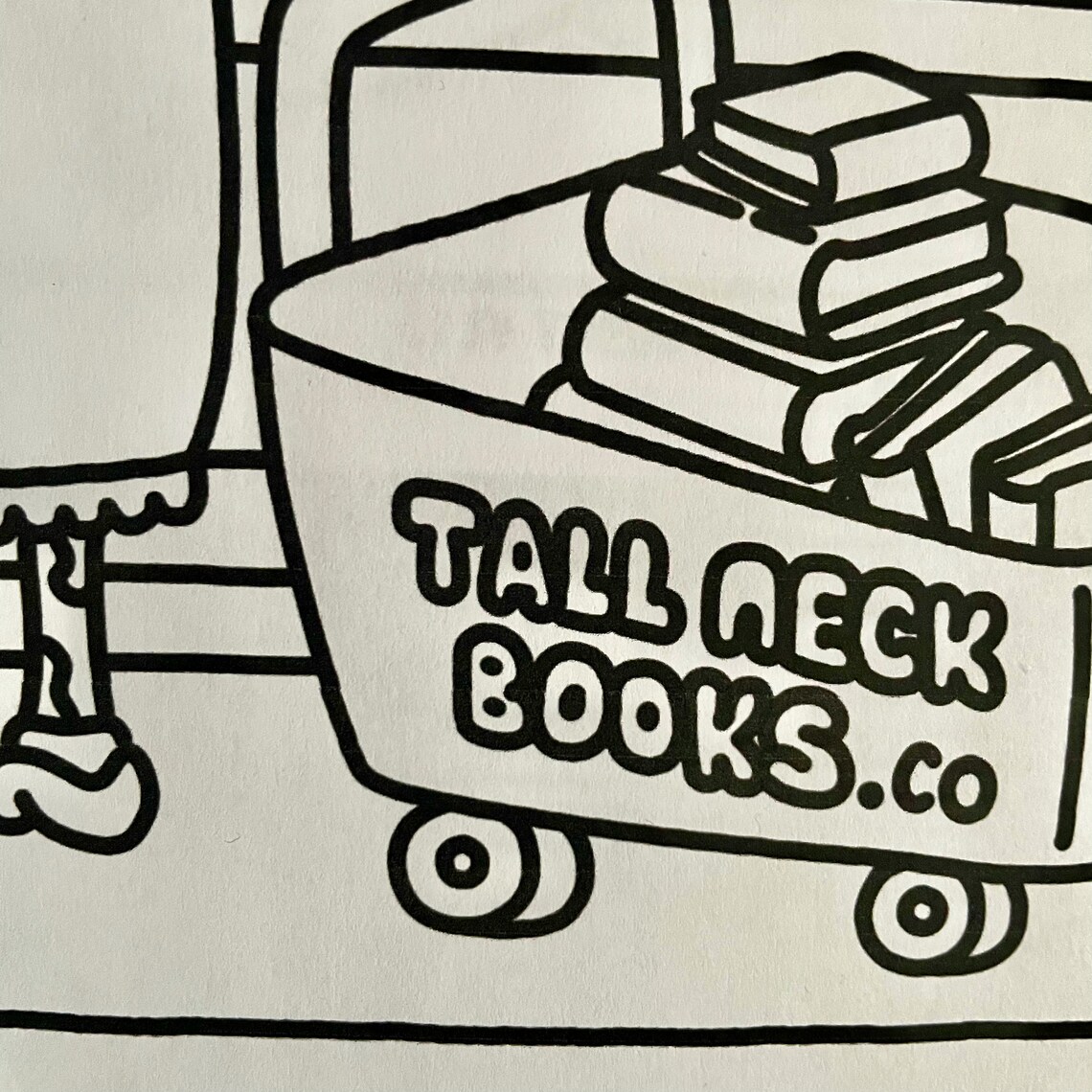 Giraffe Librarian Digital Download Coloring Page Funny Cute Animals PDF ...