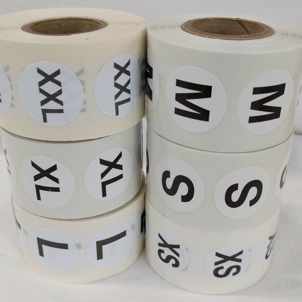 Clothing Sizing Stickers - Etsy