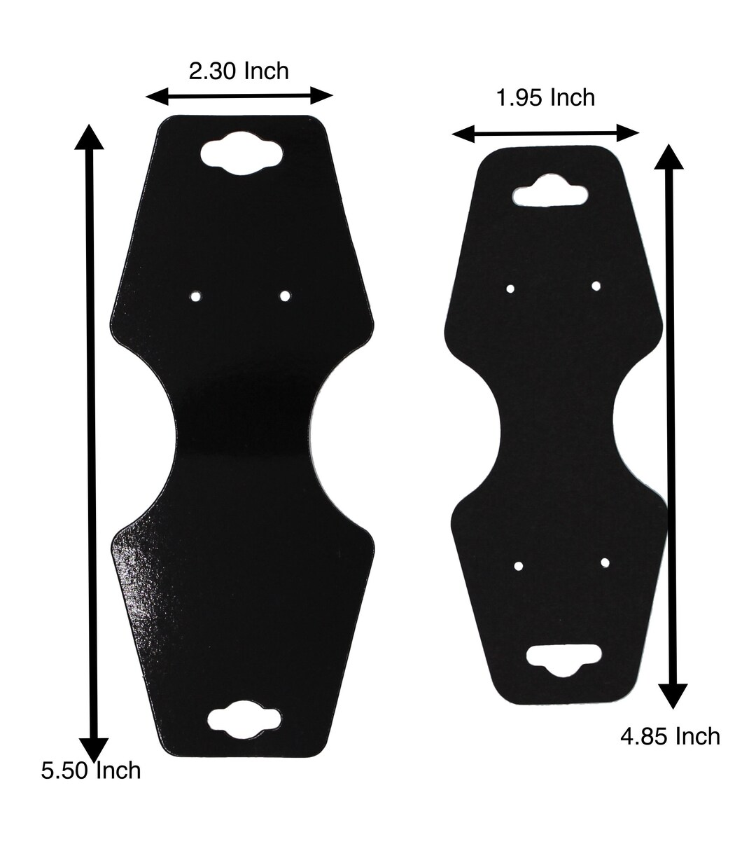 100 Black Self-adhesive Jewelry Fold Over Necklace/earring Bracelet ...