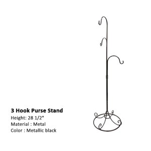 Stylish Stainless Steel Purse Display Stand for Desktop Organization ...
