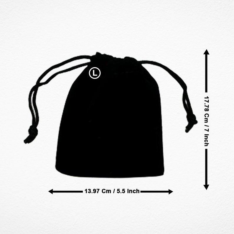 Elegant Black Velvet Drawstring Pouch – Small Bag for Stylish Jewelry ...