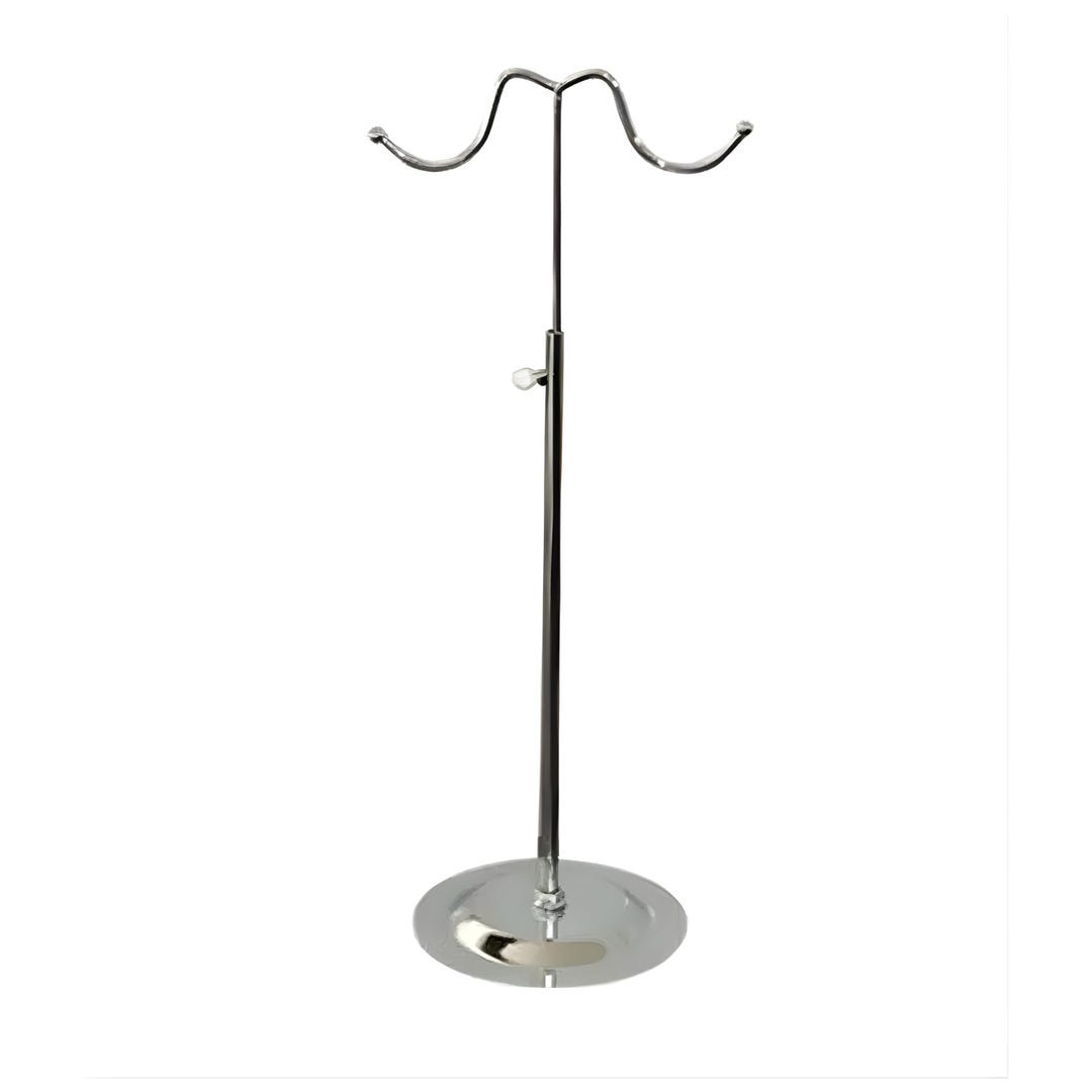 Adjustable Chrome Handbag Purse Stand – Double Hook Display Rack for ...