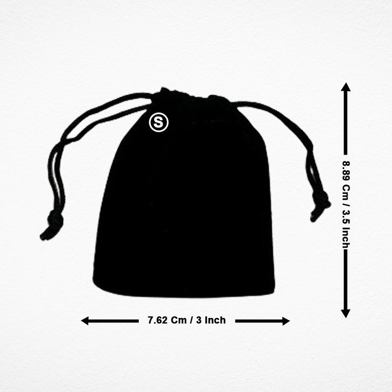 Elegant Black Velvet Drawstring Pouch – Small Bag for Stylish Jewelry ...