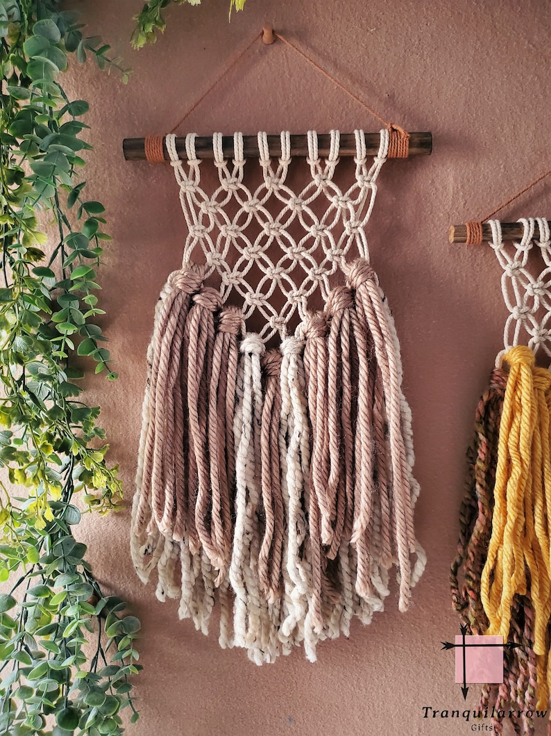 Macrame Net Yarn Wall Hanging, Kitchen Living Room Bedroom Bohemian ...