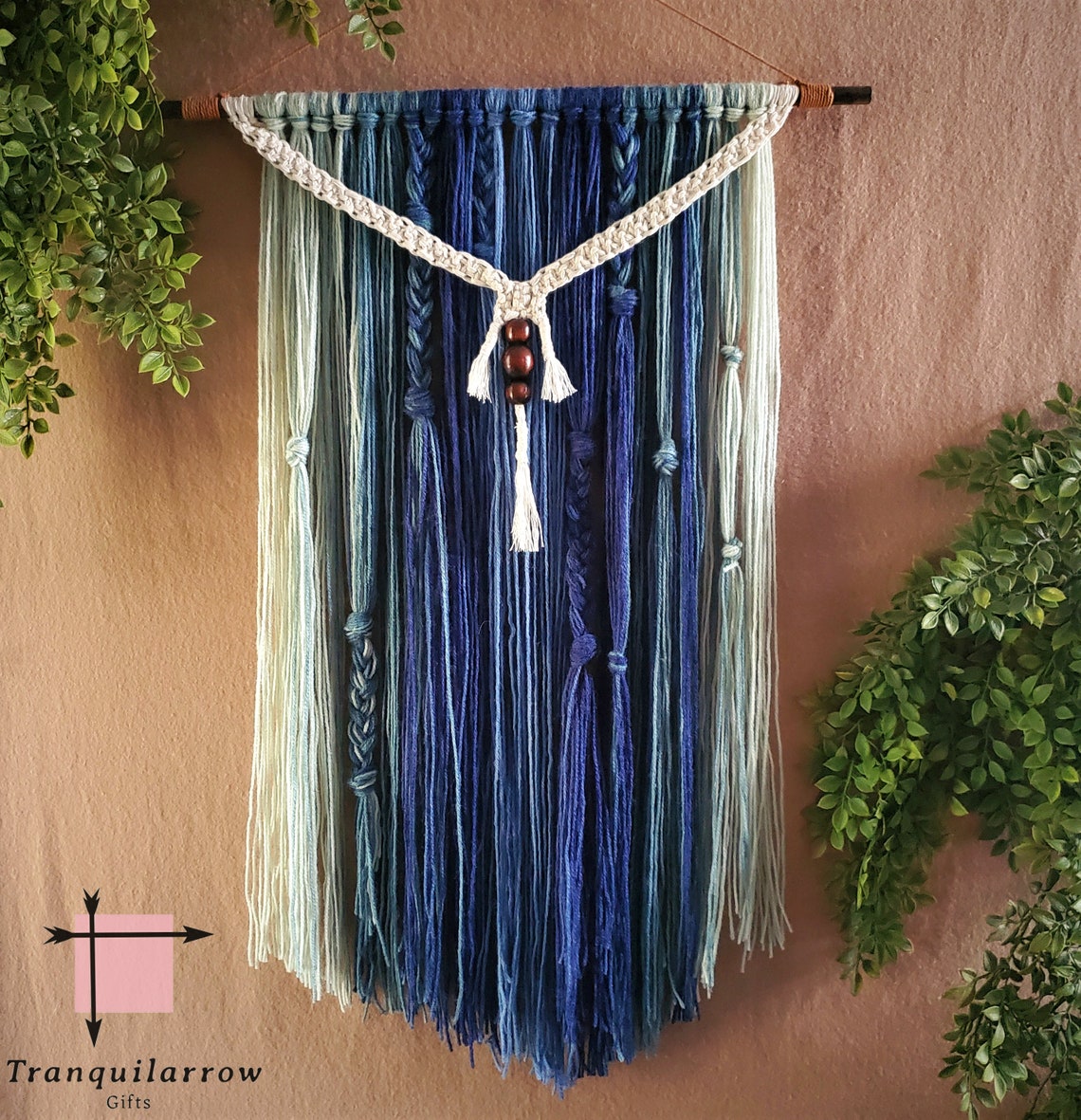 Macrame Colorful Wall Decor Yarn and Macrame Wall Hanging - Etsy