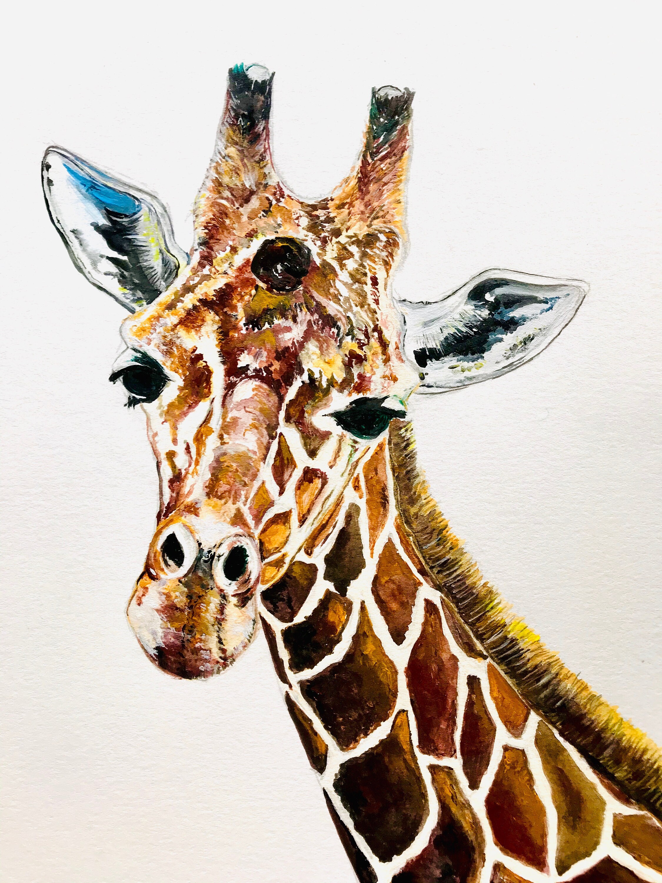 Giraffe Acrylic Painting