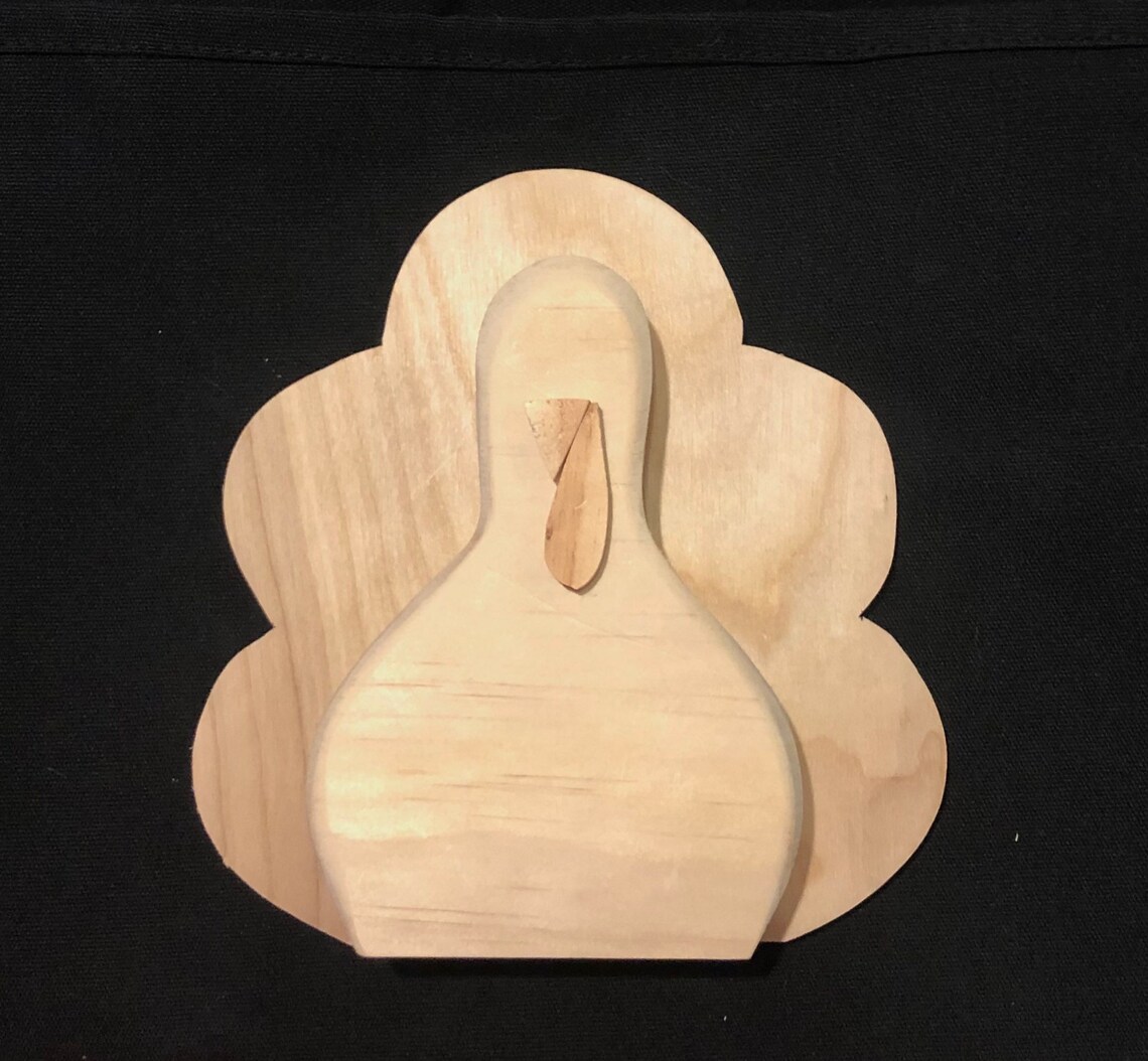 Turkey DIY Turkey Craft Kit Unfinished Wood Fall Decor - Etsy