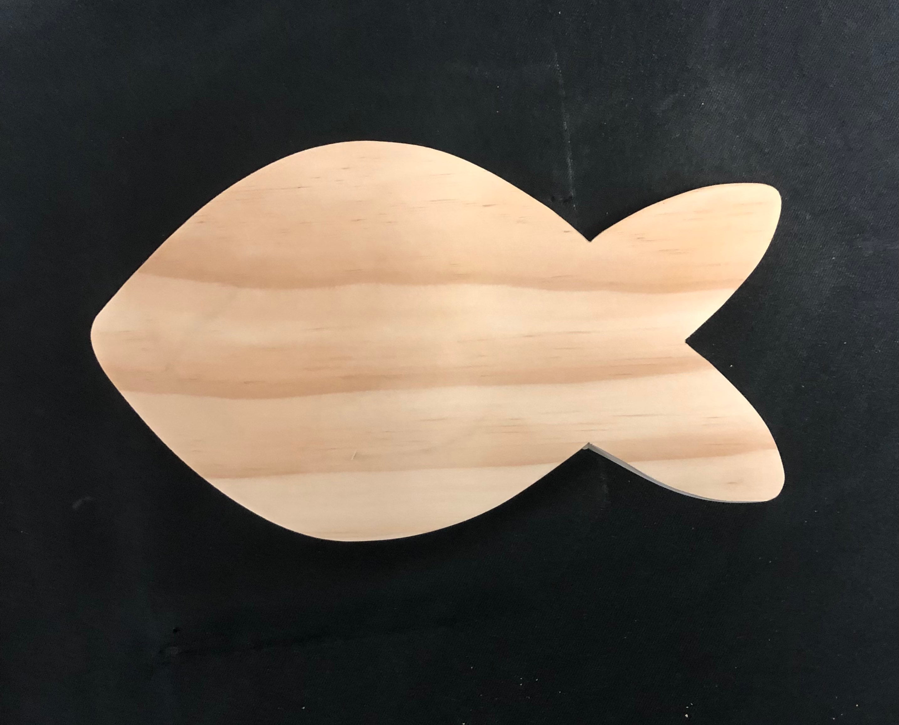 Wood Fish Unfinished DIY Cutout Nautical Lake Camp - Etsy