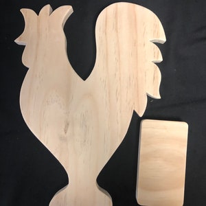 Rooster - Unfinished Wood - Craft Kit - Wood Cutout -DIY - Etsy
