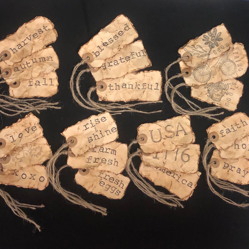 Vintage Style Tags - Etsy