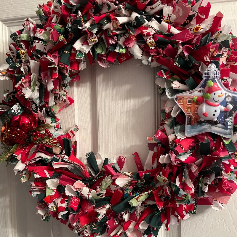Rag Wreath - Etsy