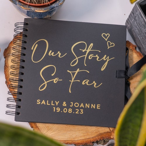 Our Story so Far Personalised Scrapbook Couples Memory Book - Etsy
