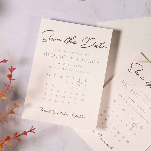 Minimalist Save Date - Etsy